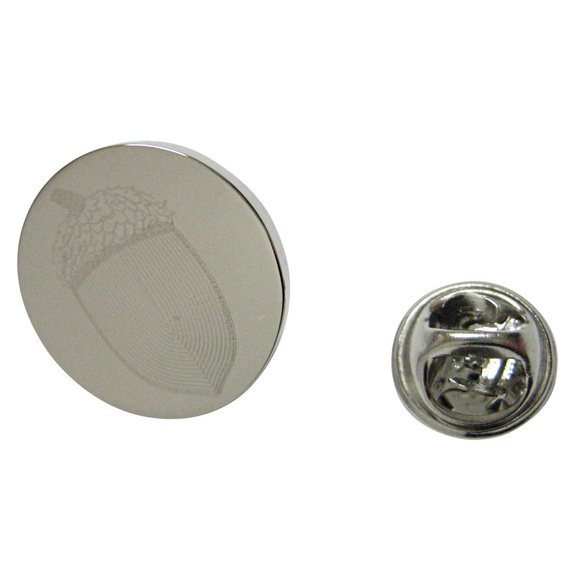 Kiola Designs | Accessories | Silver Toned Etched Acorn Lapel Pin ...